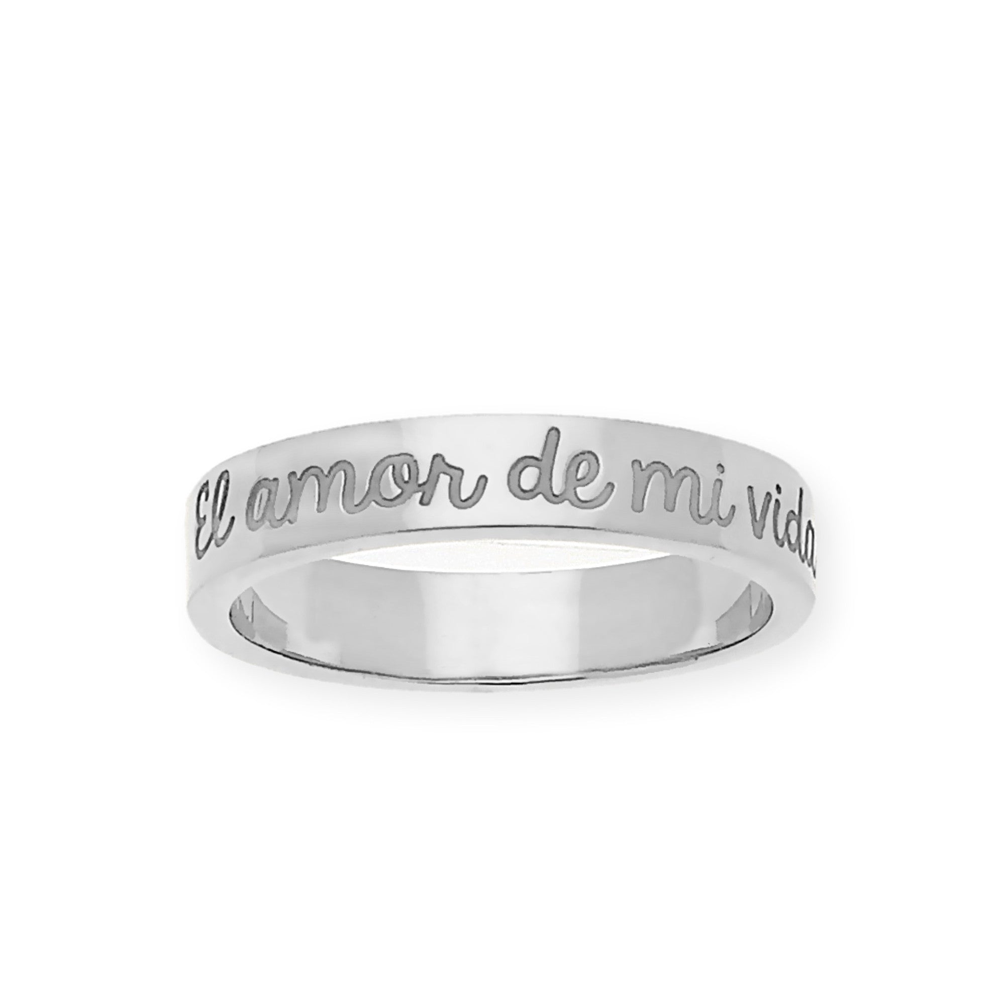 Anillo Elin Frase Grabada en Plata 925 – Crea tu joya